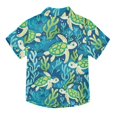 Dailycode Small Short Sleeve Button Down Shirts Cute Turtles and ...