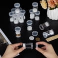 16 Pcs Round Clear Coin Storage Tube Plastic Coin Holder with ...