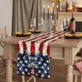 4 of July Burlap Cotton Table Runner 16x72 Inches Long, Vintage ...
