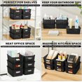 10 Pack Small Plastic Storage Bins with Lids, Stackable Plastic Storage ...