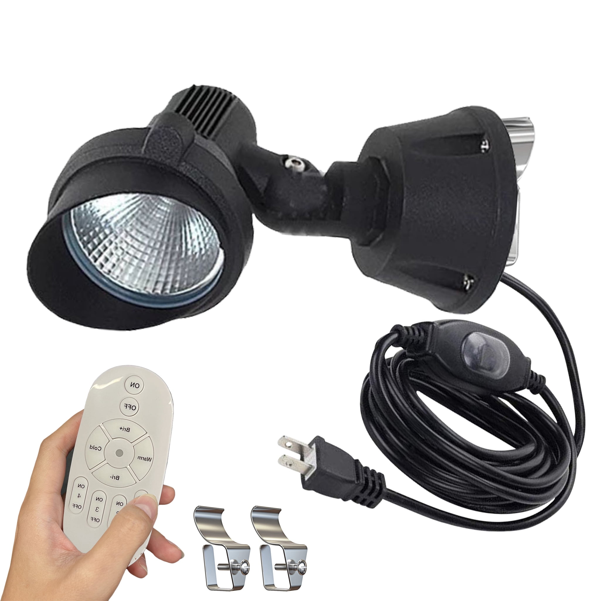 Kiven LED Indoor/Outdoor Waterproof Spotlight with Vinly Siding Hooks ...