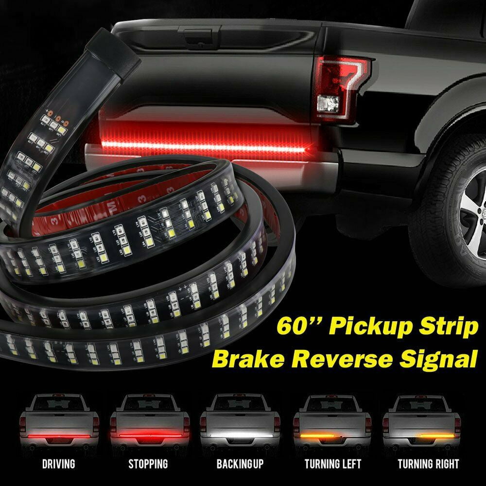 60" Truck Tailgate LED Light Bar Brake Reverse Turn Signal Stop Tail ...