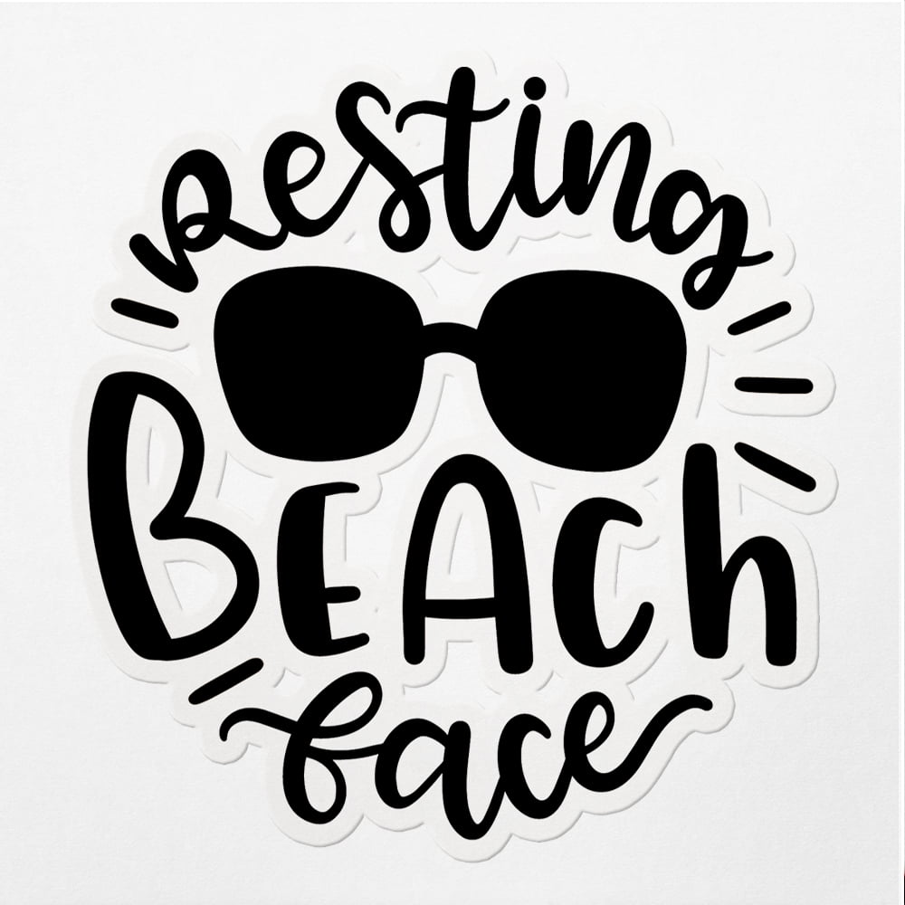 Vinyl Stickers Decals Of Resting Face Quote - Waterproof - Apply On Any ...