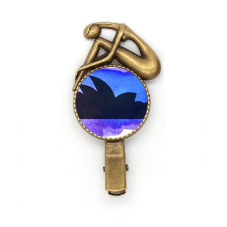 Australia Sydney Opera House Outline Hairpin Headdress Brooch Vintage ...