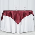 Efavormart 60" SATIN Square Tablecloth Overlay For Wedding Catering ...