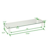 Mind Reader Glass Monitor Stand Riser for Computer, Laptop, Desk, iMac ...