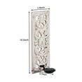 SOFE Openwork Carving Wall Candle Sconces Set of Two, White, Wood, 5.9 ...