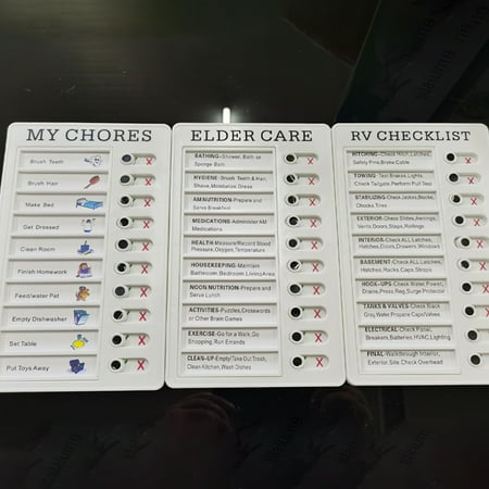 Kids to Do List Planner Chart Checklist Portable Message Board Reusable ...