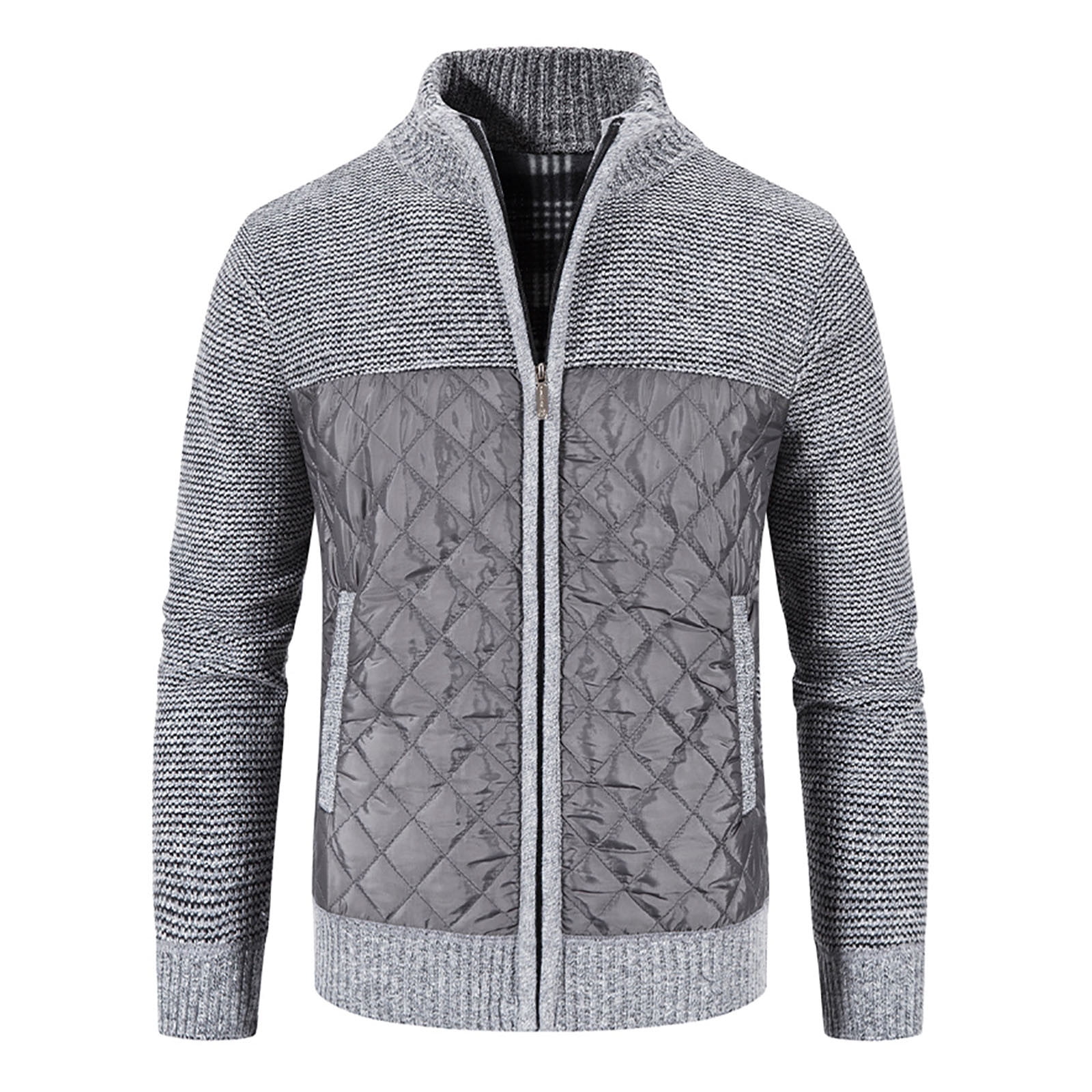Click here for Cehvom Mens Zip Up Knitted Cardigan Thick Sweater... prices