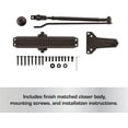 Heavy Duty Door Closer, Bronze Finish Adjustable from Size 1 to Size 5 ...