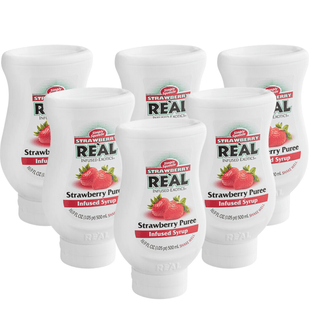 Real Strawberry Puree Infused Syrup | 16.9 fl. oz. Bottle - Walmart.com