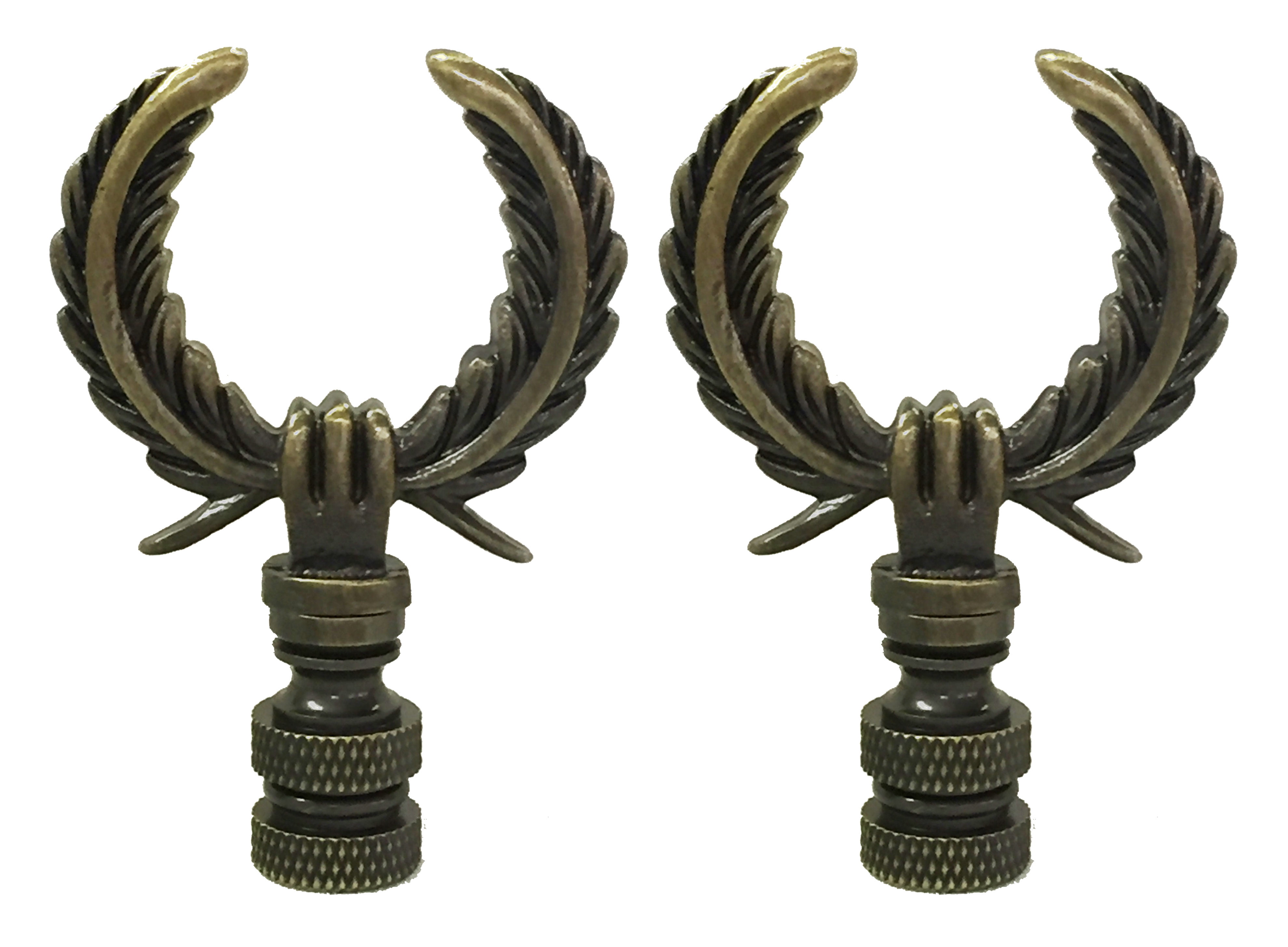 Royal Designs, Inc. Laurel Wreath Lamp Lamp Finial for Lamp Shade, F ...