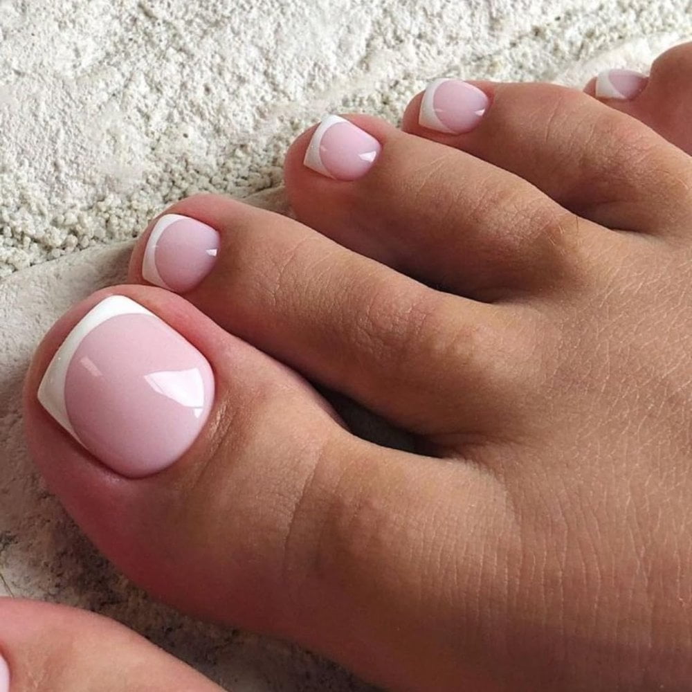 Click here for Lovever White French Tip Press On Toes Nails Short... prices