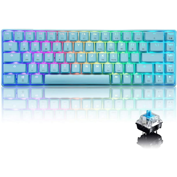 Lexontech MK14 Wired 60% Mechanical Gaming Keyboard with Chroma RGB ...