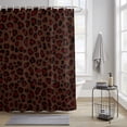 Brown Tan Leopard Shower Curtain, Rustic Boho Vintage Aesthetic Tribal ...