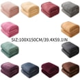 Btomtd Super Soft Solid Color Flannel Throw Blanket, Warm Cozy Bed Sofa ...