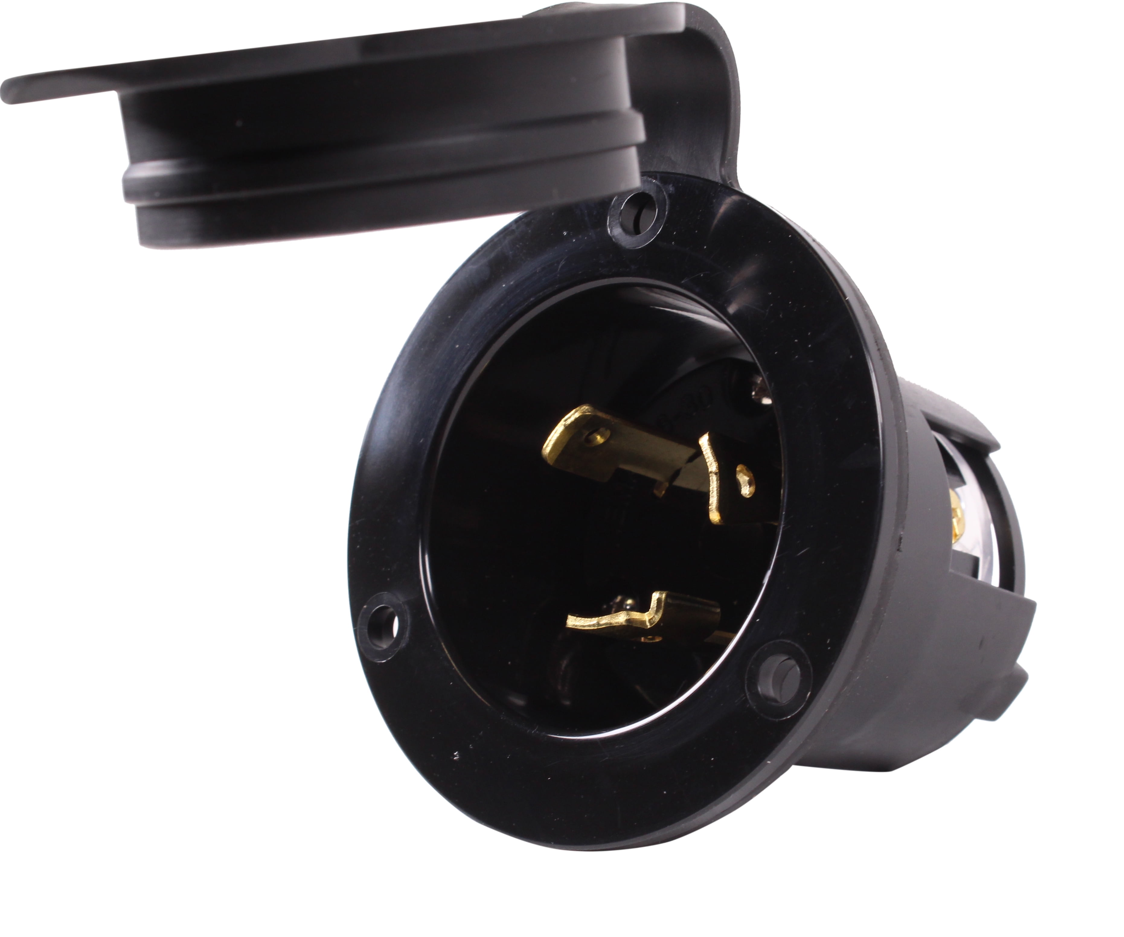 Journeyman-Pro 2625, NEMA L6-30 Flanged Inlet Generator Plug, 30A 250 ...