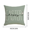 Hometravel Border Design Easter Pillow Set, Printed Cartoon Rabbit ...