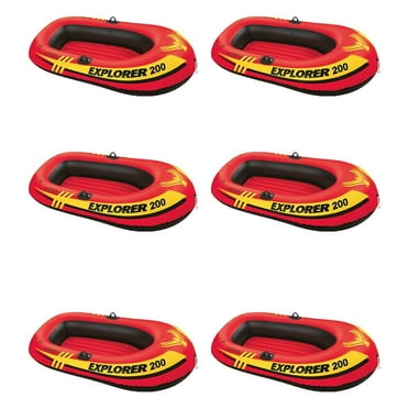 Intex Explorer 300, Inflatable 3 Person Raft Boat with Pump & Oars ...