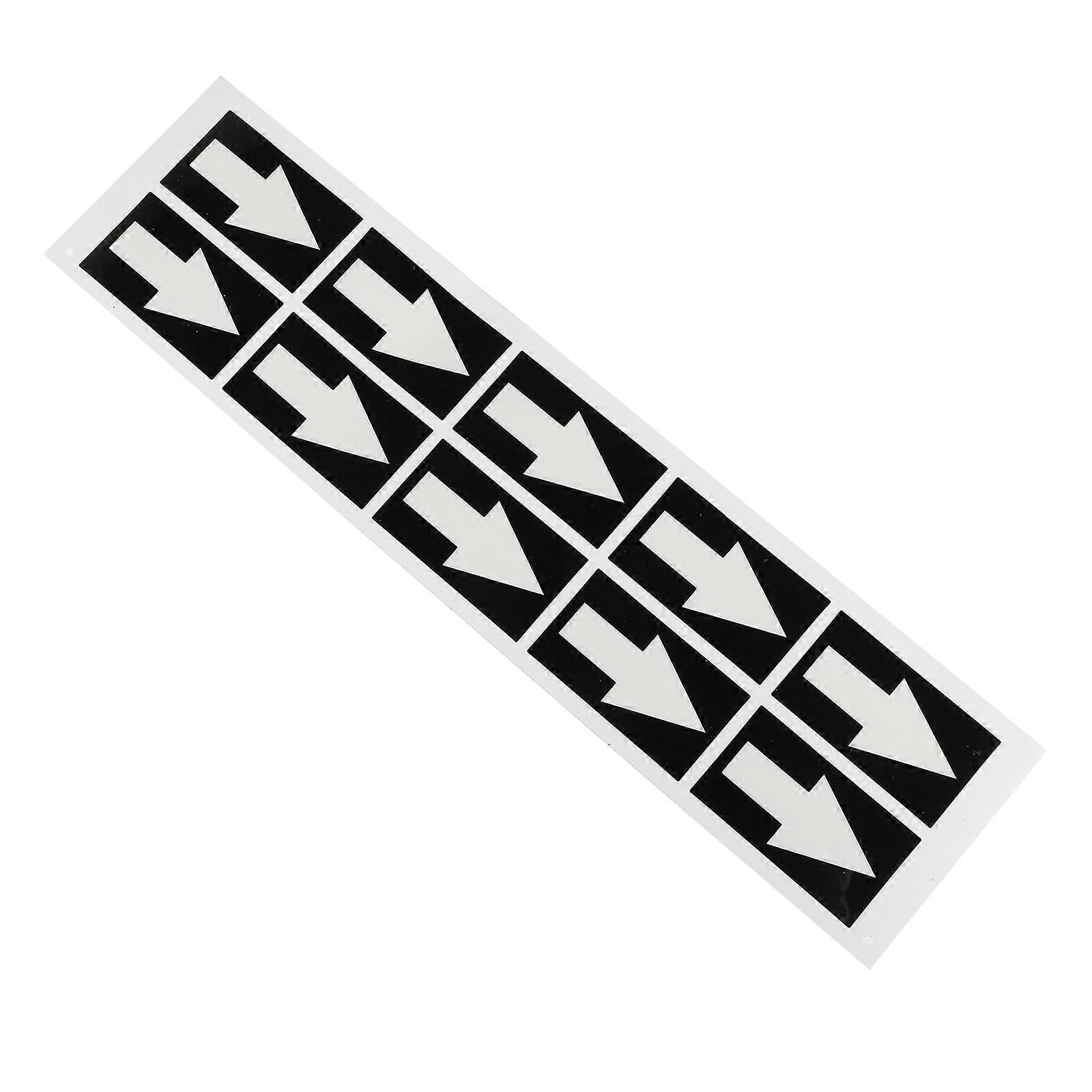Caution Stickers 10Pcs Flow Direction Arrow Sticker Community Center ...
