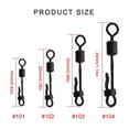 LICEWO 20Pcs Carp Tippet Line Connector Carp Rolling Swivels with Clam ...