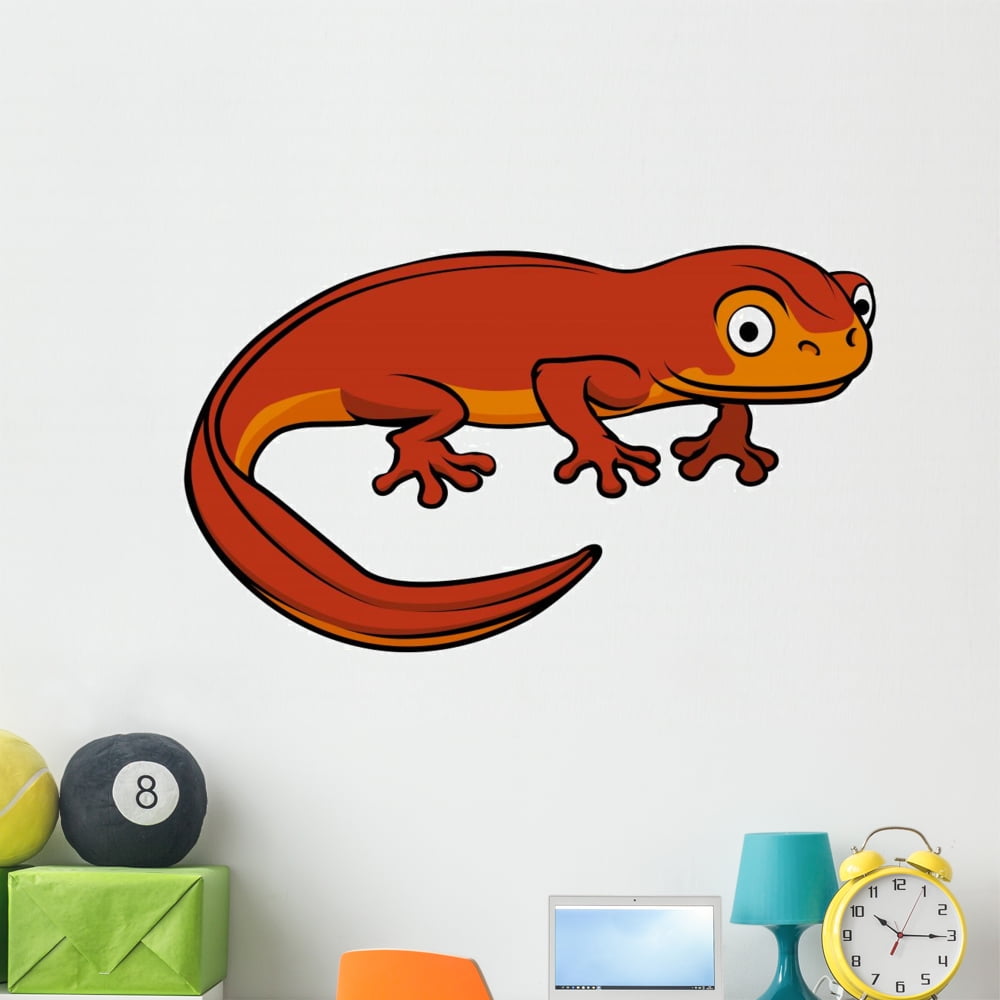 Cartoon Newt Wall Mural Decal by Wallmonkeys Vinyl Peel and Stick ...