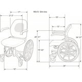 Troy Technologies | Flux Slim-Line Narrow Daily Wheelchair (with Hand ...