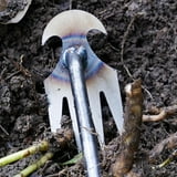 ziertyon Garden Weeding Rake Weeding Loosening Rake Polished Surface ...