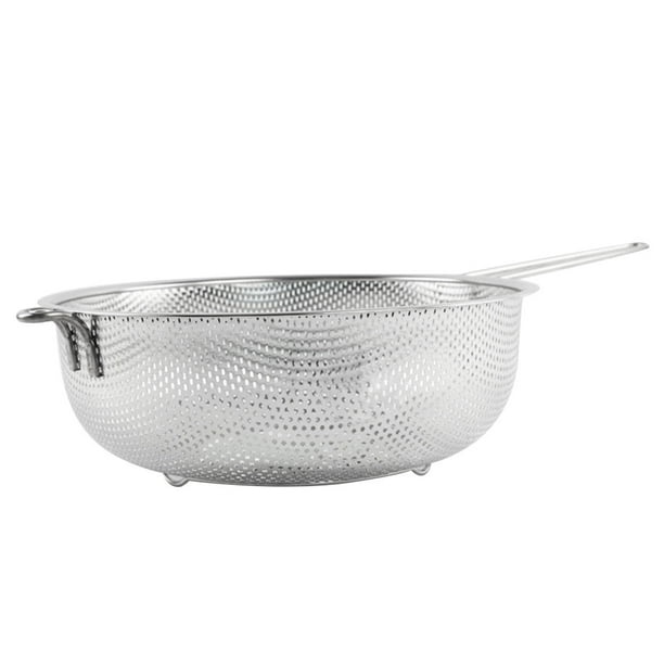 Stainless Steel Strainer Basket Vegetable 3 Legs Dense Hole Single ...