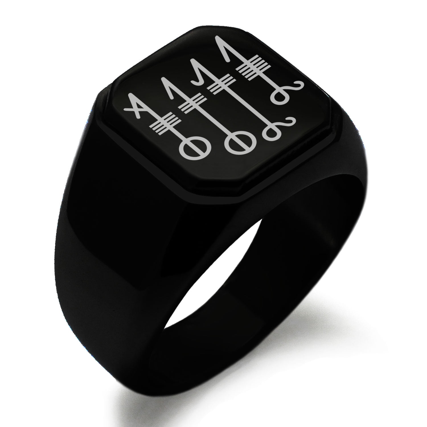 Stainless Steel Svefnthorn Volsungs Viking Norse Engraved Square Flat ...
