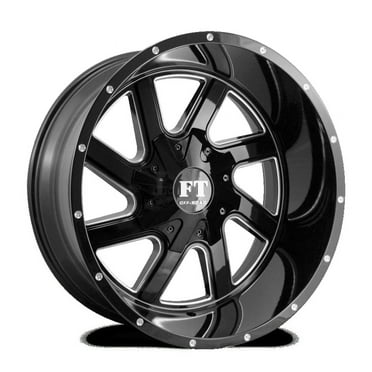 TIS 544BM Dually Inner Black Wheel Rim, 20" x 8.25" 8 x 6.5" +127mm ...
