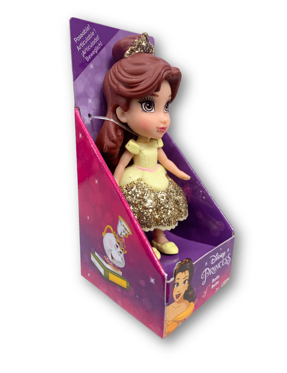 Buy Disney Princess Mini Poseable Miniature 3.5 Doll Beauty and the ...