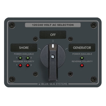 Blue Sea Systems 8127 Std AC 230V 16A, 3-8A, 3-Open w/o Meter - Walmart.com