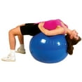CanDo Inflatable Stability Exercise Yoga Ball - Red - 30" (75 cm ...