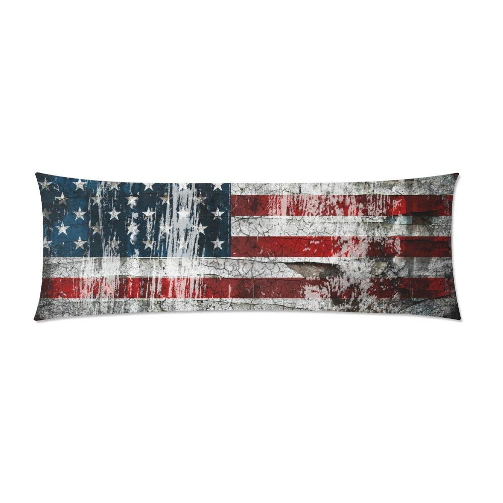 ABPHOTO American Flag Body Pillow Covers Pillowcase Throw Pillows 20x60 ...