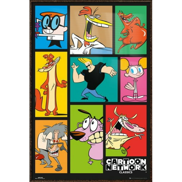 Cartoon Network Classics Characters - Framed TV Show Poster / Print ...