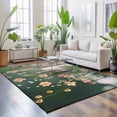 Area Rug 3x5ft Pink Flowers Petals Washable Area Rugs for Living Room ...