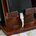 Wood Phone Docking Station for Men:Cell Phone Stand Night Stand ...