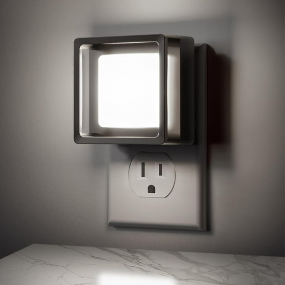 LED Night Light Plug-In with Dusk-to-Dawn Sensor – Dimmable Warm White ...