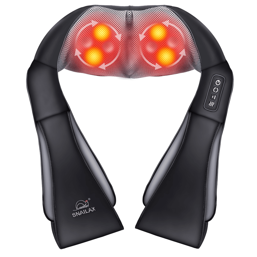 SNAILAX Neck Massager with Heat,Shiatsu Neck Massager for Pain Relief ... SNAILAX Neck Massager with Heat,Shiatsu Neck Massager for Pain Relief ...