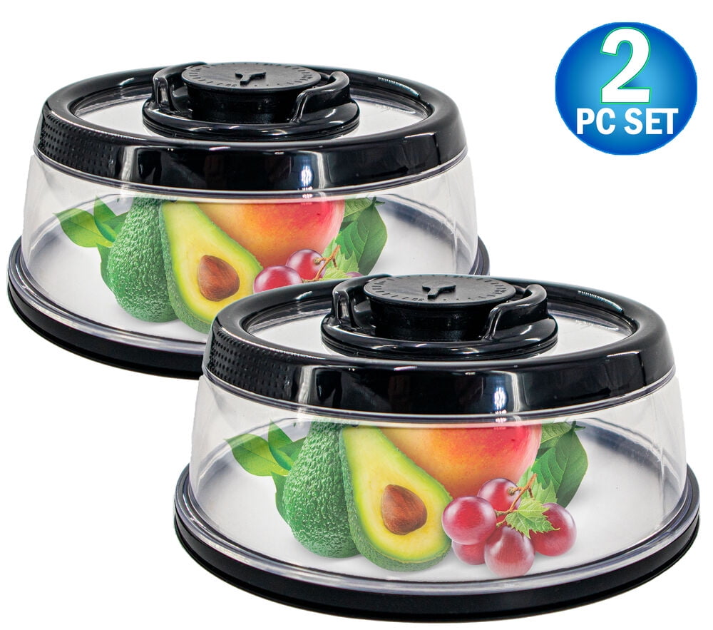 Vacuum Seal Food Storage Container with Reusable Air-Tight Seal ...