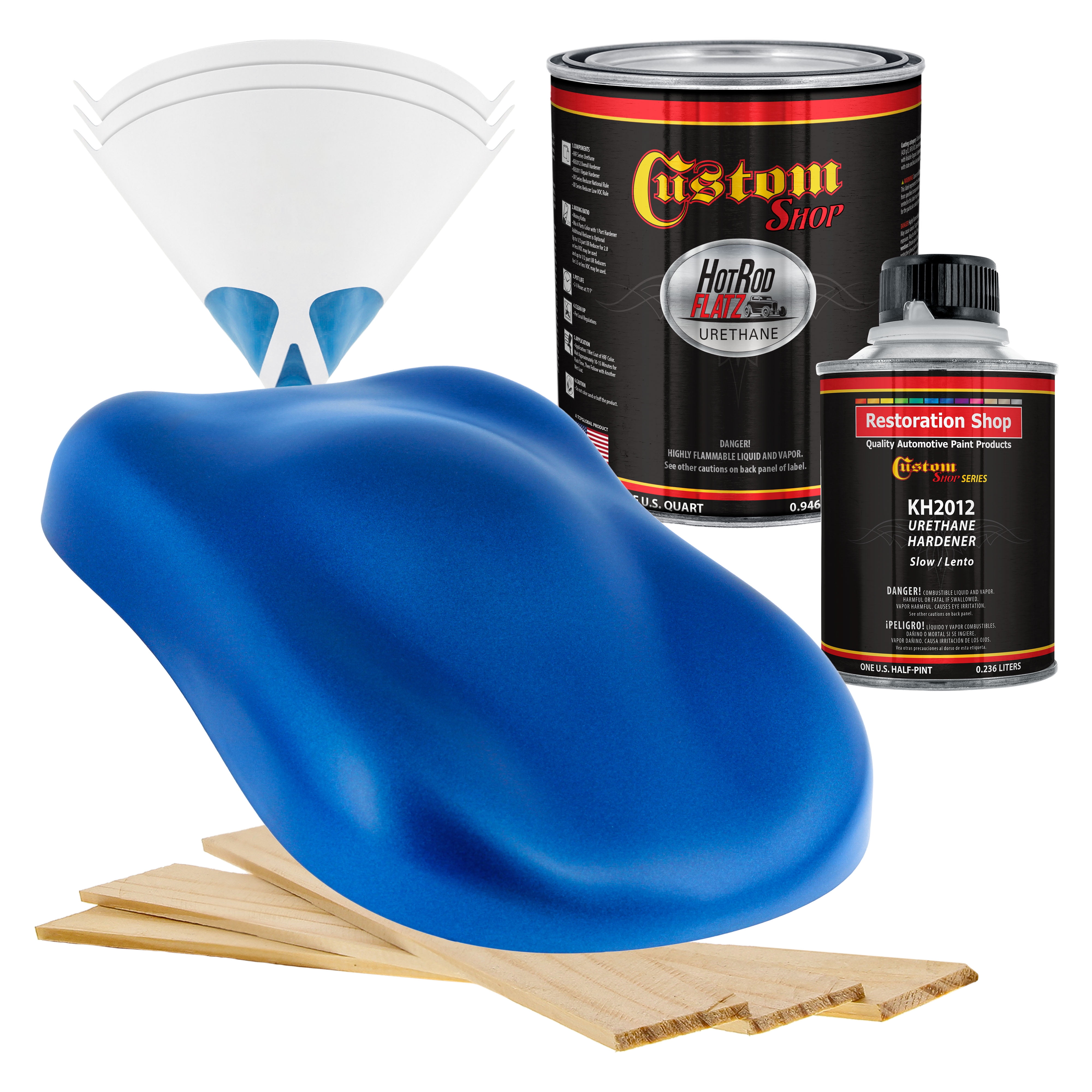 Custom Shop - Viper Blue Metallic - Hot Rod Flatz Flat Matte Satin ...