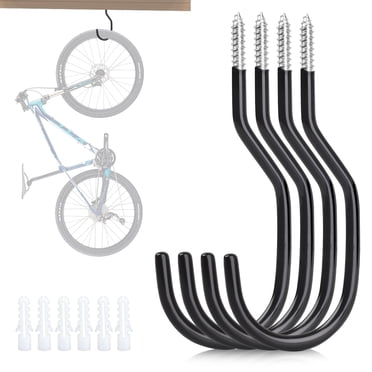 LANNEY Garage Hooks, 12 Pack, Heavy Duty Wall Mount Utility Hooks for ...