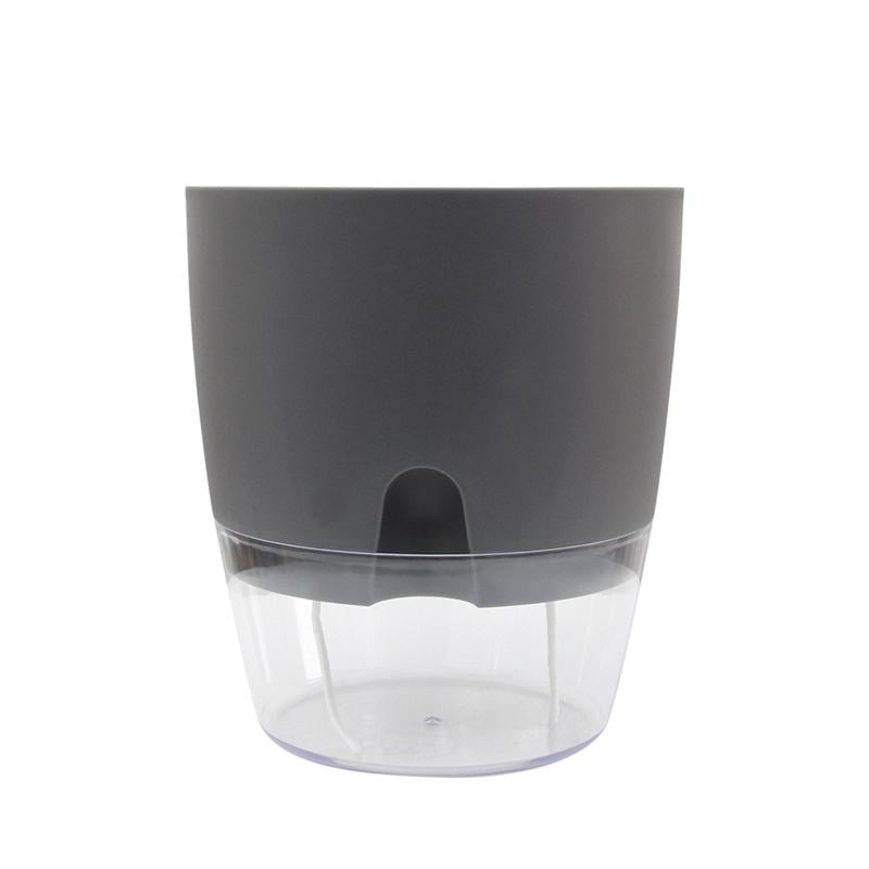 Self Watering Plastic Planter Wicking Pots, Flower Pot Indoor Modern ...