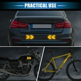 10pcs Reflective Stickers Arrow Shape Safety Tape Reflector Universal ...