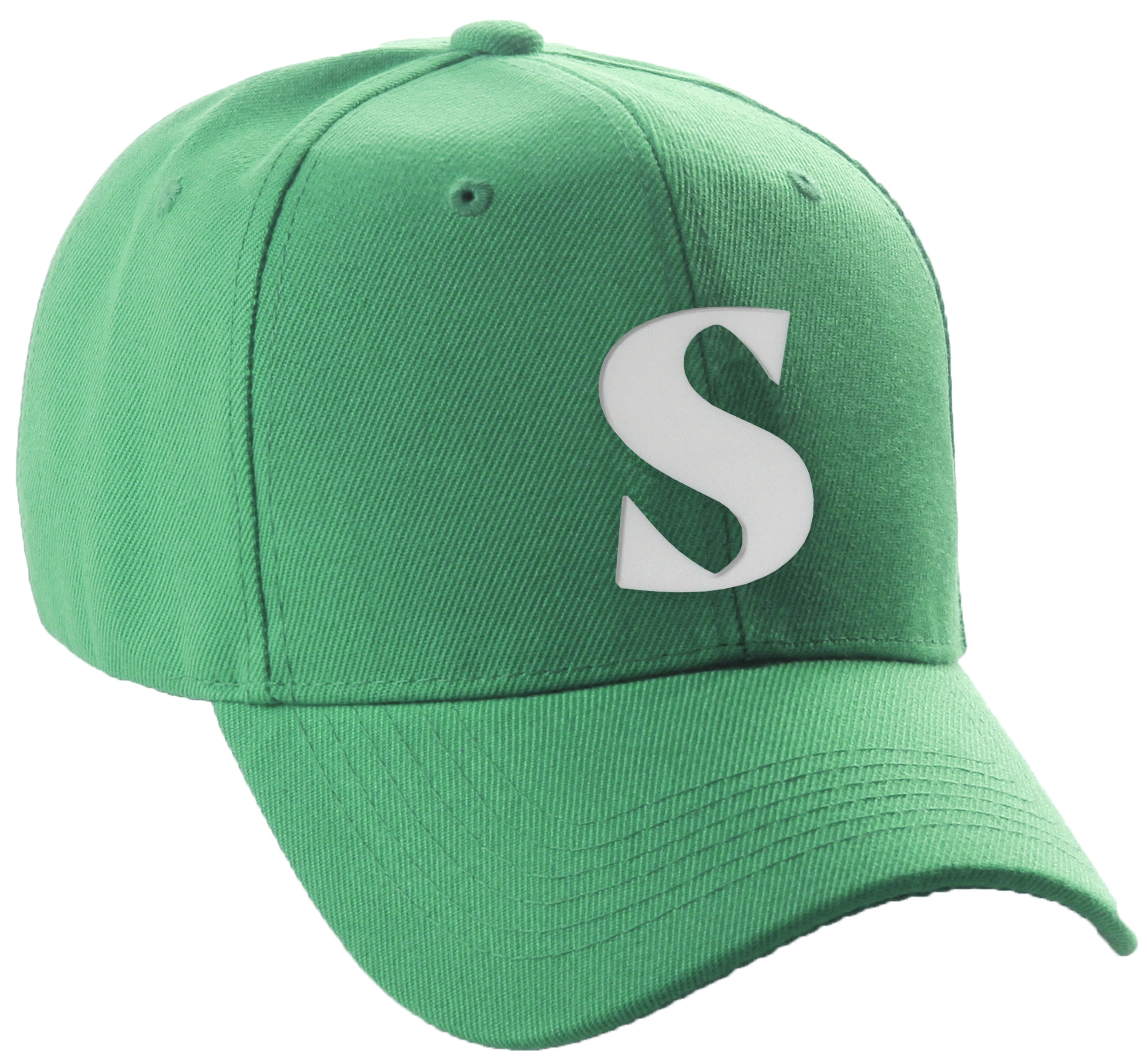 Daxton Structured Curve Visor Bill Baseball Hat 3D Capital Alphabet ...