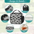 ALAZA Art Dinosaur Silhouettes Insulated Lunch Box Lunch Bag Cooler ...