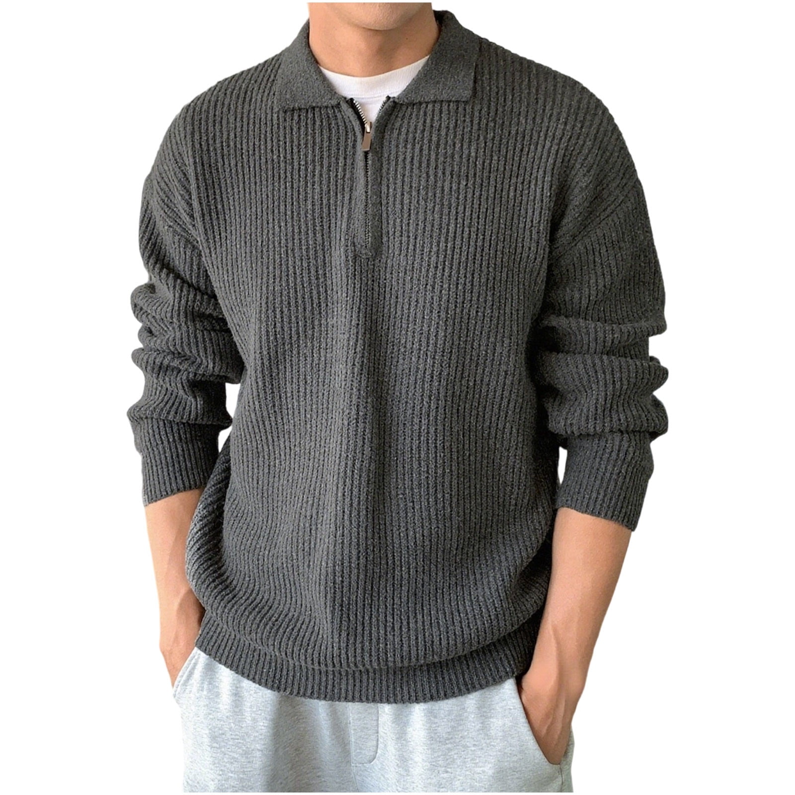 Click here for Jmyhoam Sweaters For Men Fashion Casual Solid Colo... prices