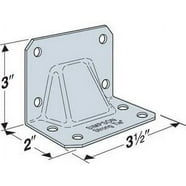 2 Pack Simpson Strong Tie CPT66Z 6x6 Concealed Post Base with Pins ...