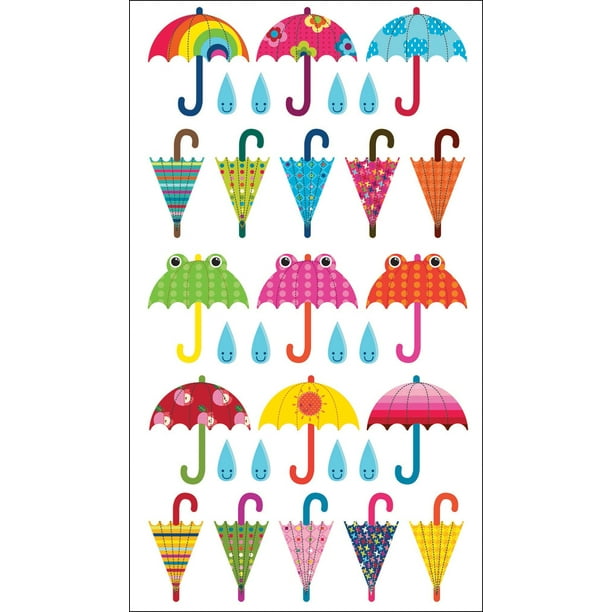 Sticko Patterned Umbrella Stickers, 31 Piece - Walmart.com - Walmart.com